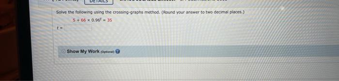 Solved Solve the following using the crossing-graphs method. | Chegg.com
