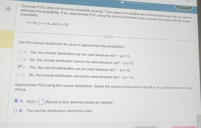 Solved Compute P(X) using the binomial probability formula. | Chegg.com