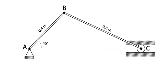 Solved Arm AB rotates counterclockwise with a constant | Chegg.com