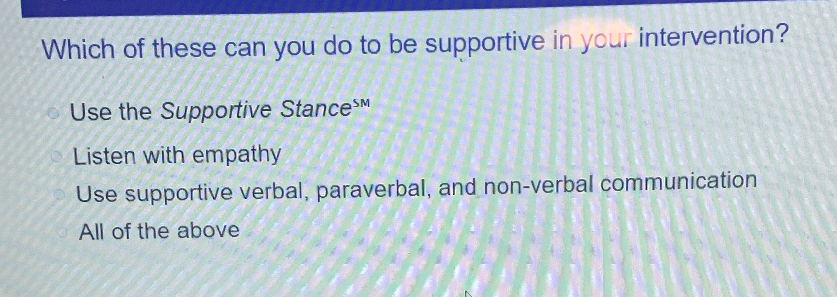 Solved Which of these can you do to be supportive in your | Chegg.com