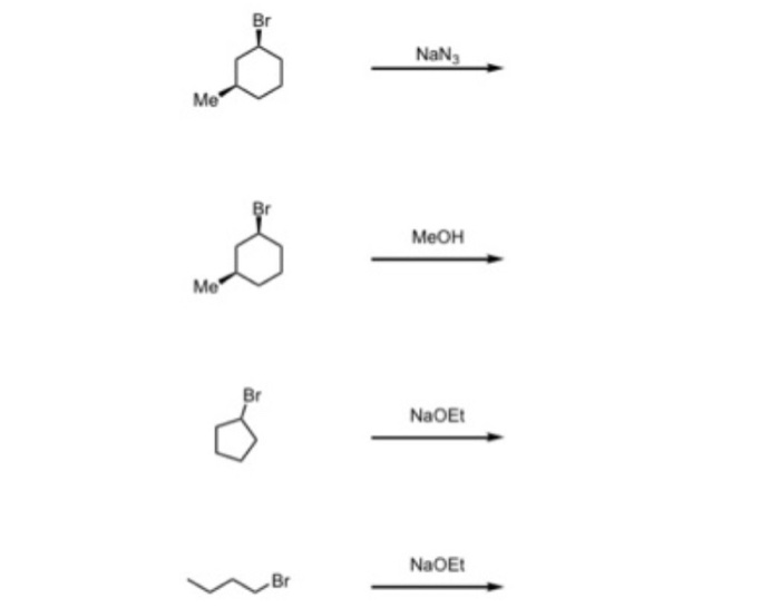 Solved NaN, - 5- MeOH NaOET { o NaOEI | Chegg.com