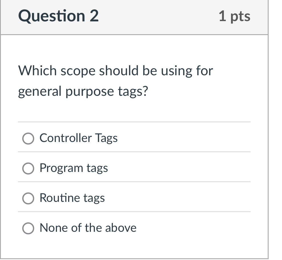 Solved Question 2Which scope should be using forgeneral | Chegg.com
