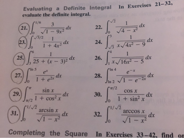 Solved Evaluating a Definite Integral In Exercises 21-32, | Chegg.com