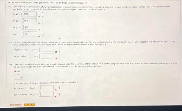 We can play a variation of a childs garee calied | Chegg.com