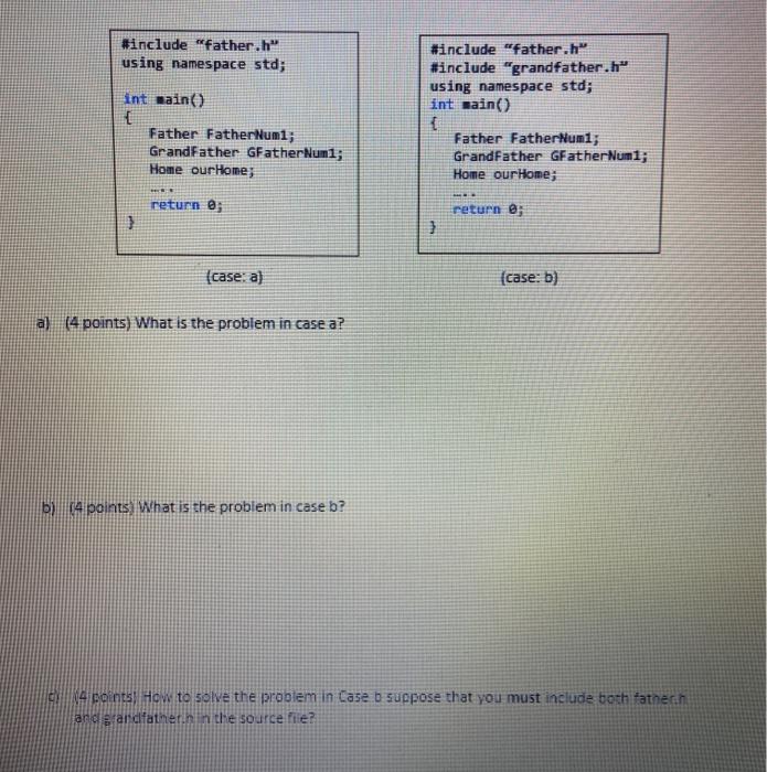 Solved (12 points) Suppose we have the following two headers | Chegg.com