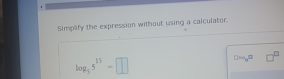 Solved Simplify the expression without using a | Chegg.com