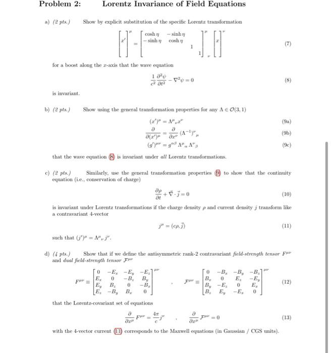 Solved A 2 Pts Show By Explicit Substitution Of The