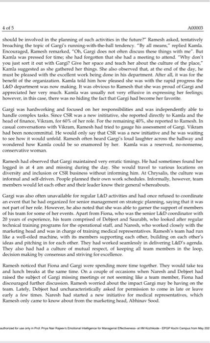 As per the Case study attached in photos pls answere | Chegg.com