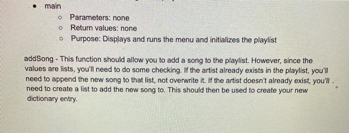Solved Objectives: • Practice using dictionaries • Continue | Chegg.com