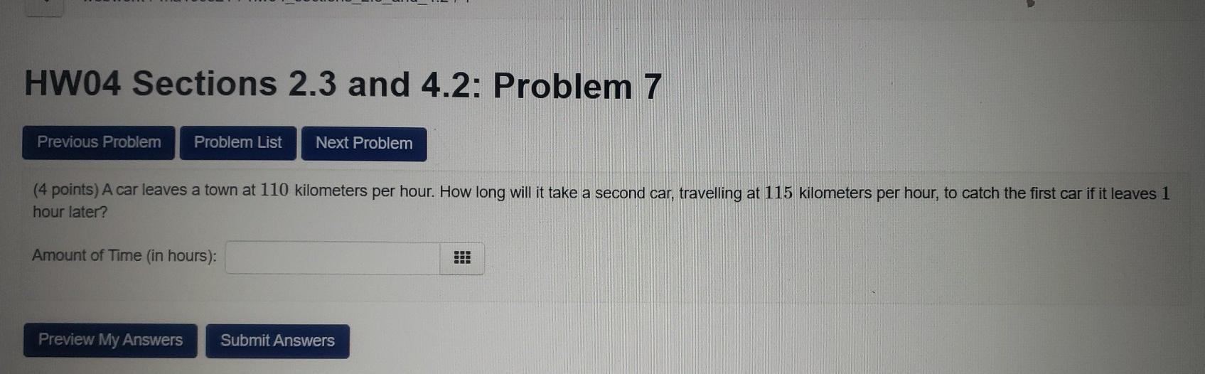 Solved HW04 Sections 2.3 and 4.2: Problem 7 Previous Problem | Chegg.com