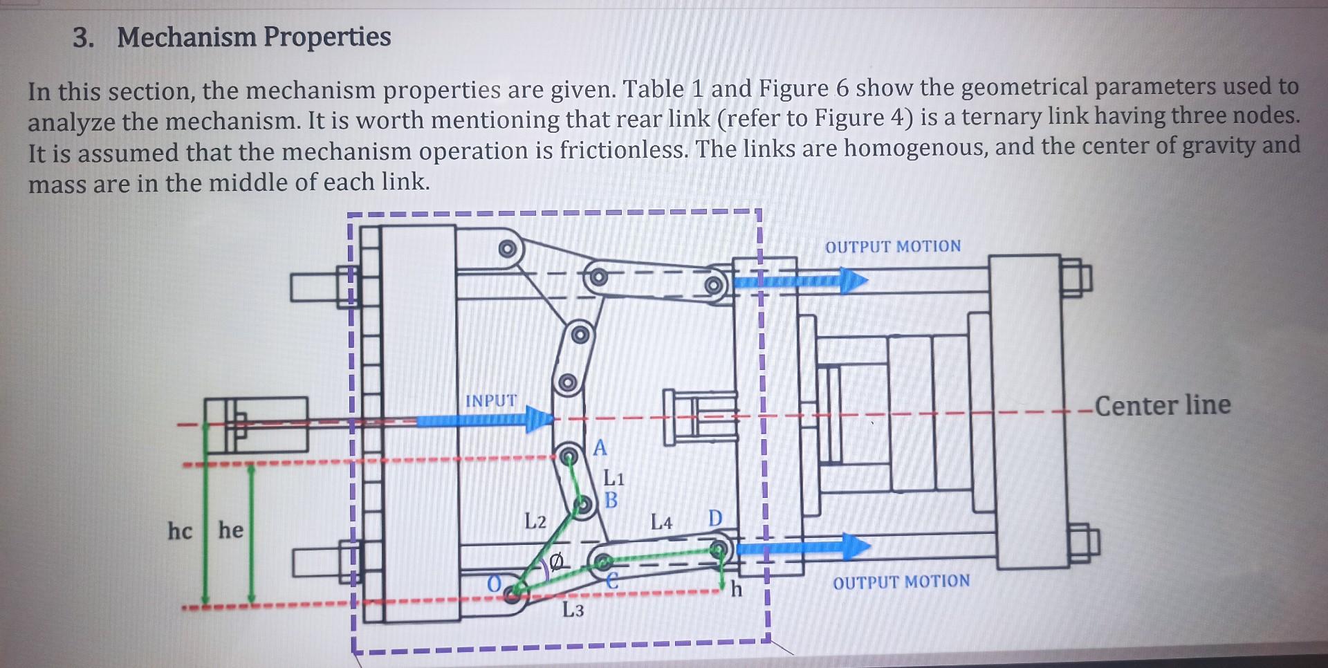 Solved 3. Mechanism Properties In this section, the | Chegg.com