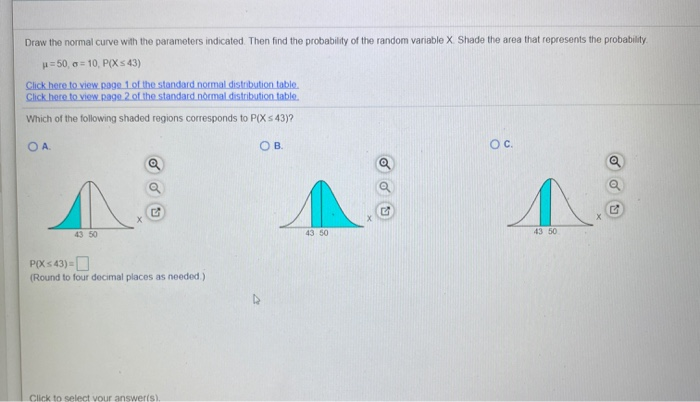 Solved Draw the normal curve with the parameters indicated. | Chegg.com