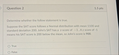 Solved Question 21.5 ﻿ptsDetermine whether the follow | Chegg.com