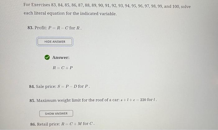 Solved For Exercises | Chegg.com