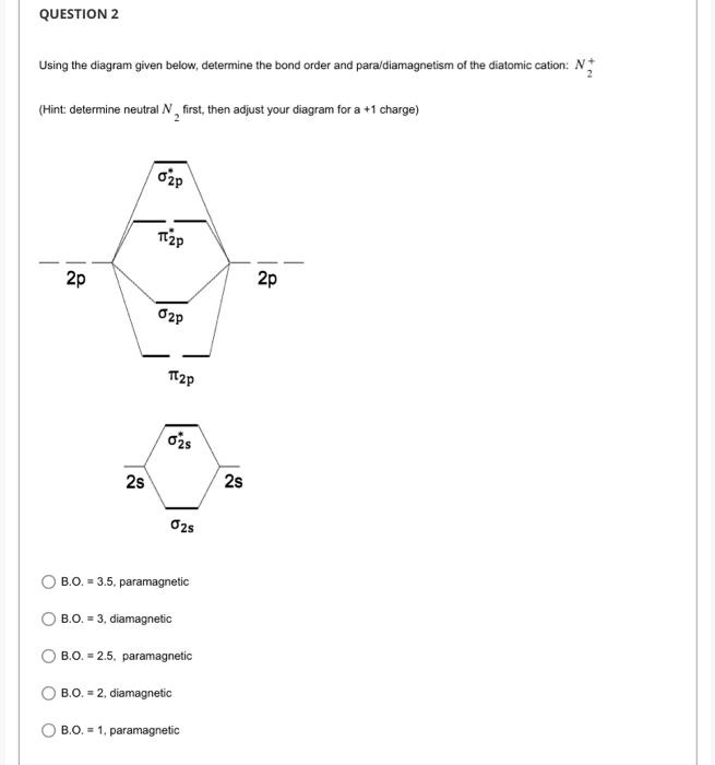 Solved Using the diagram given below, determine the bond | Chegg.com