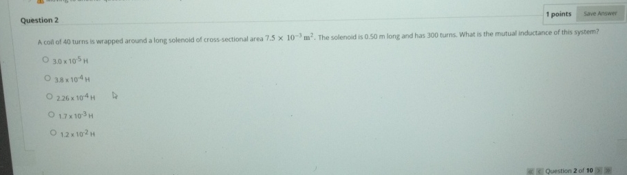 Solved Question 21 ﻿pointsA coll of 40 ﻿turns is wrapped | Chegg.com