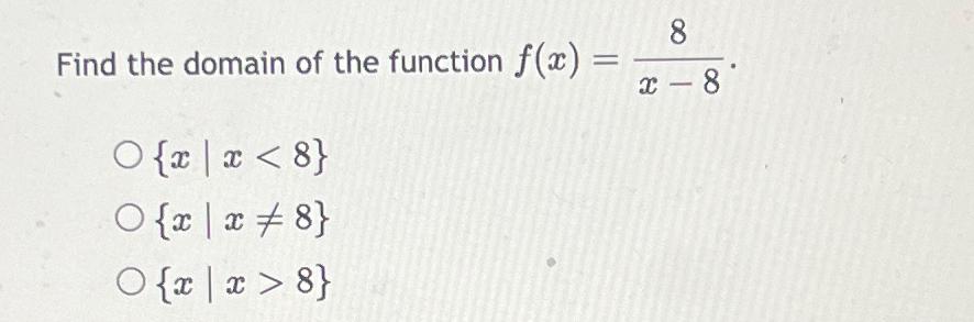 Solved Find The Domain Of The Function