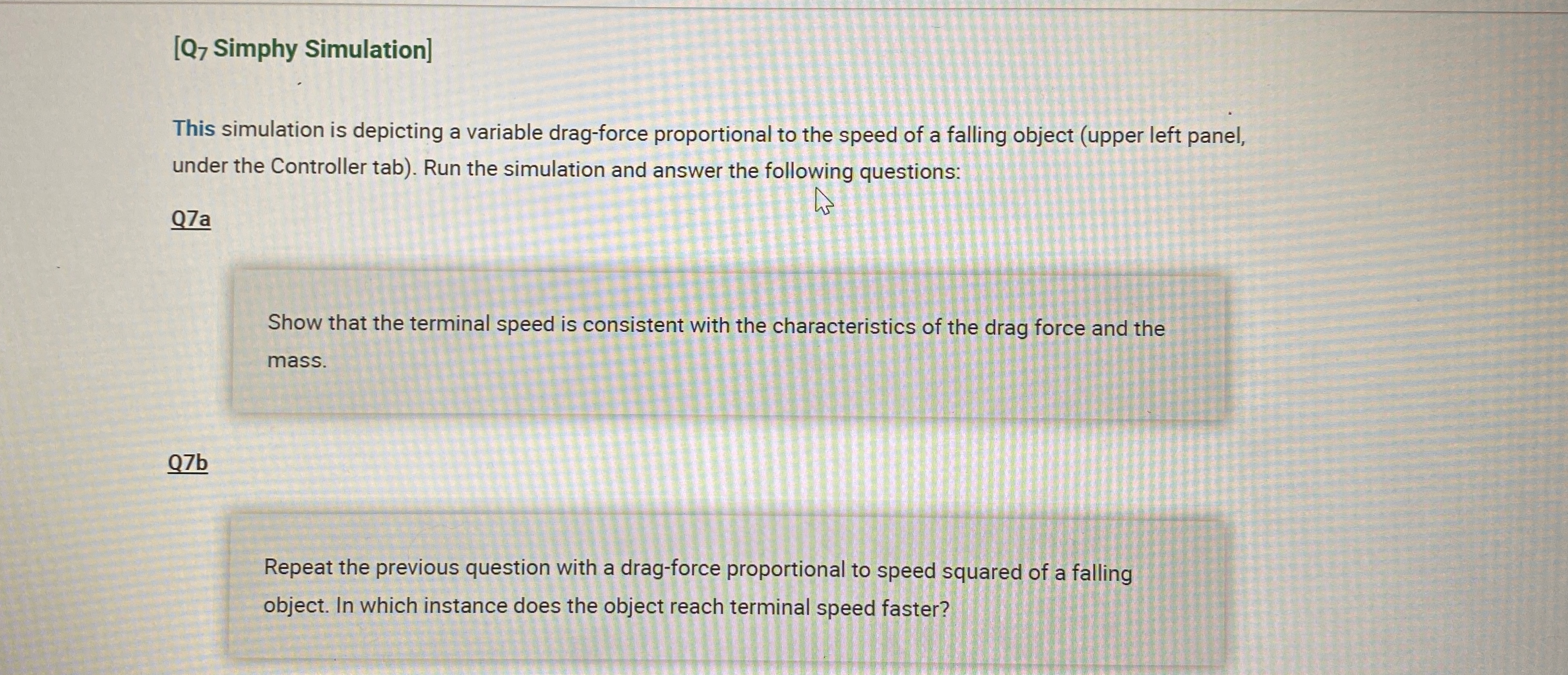 Solved [Q ?7 ﻿Simphy Simulation]This simulation is depicting | Chegg.com