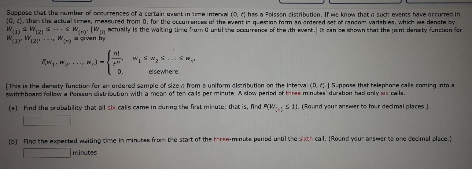 Solved Suppose that the number of occurrences of a certain | Chegg.com