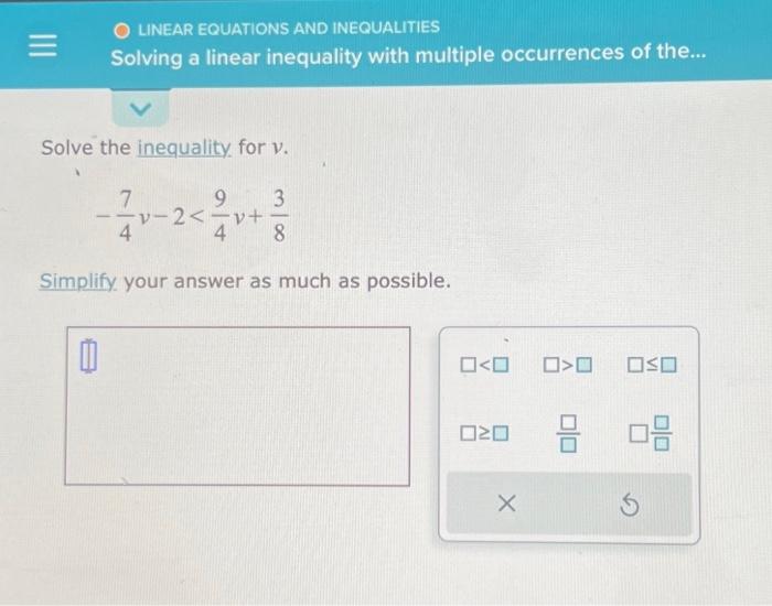 Solved LINEAR EQUATIONS AND INEQUALITIES Solving a linear | Chegg.com