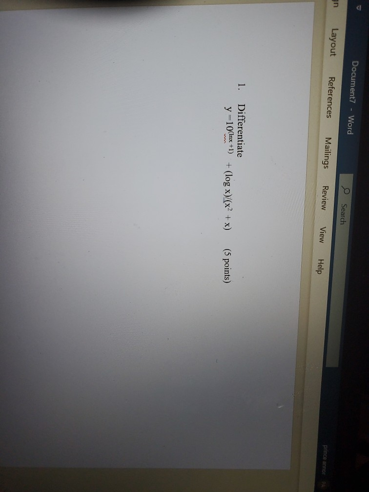 Solved Document7 Word O Search חך Layout References