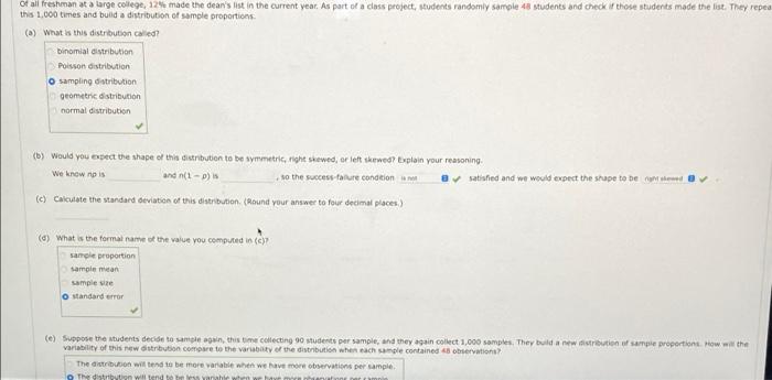 Solved \begin{tabular}{l} Oinomial eistribution \\ \hline | Chegg.com