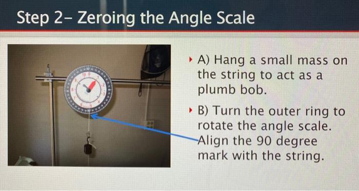 Solved Step 1 - Zeroing the Force Scale 2 1A) Allow the | Chegg.com