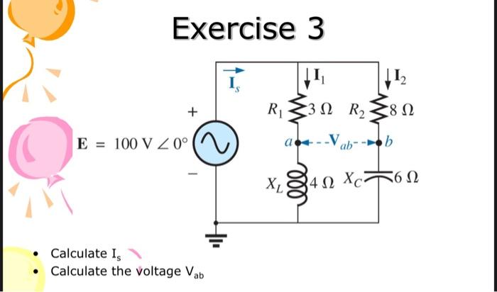 Solved Exercise 3 - Calculate the voltage vab | Chegg.com