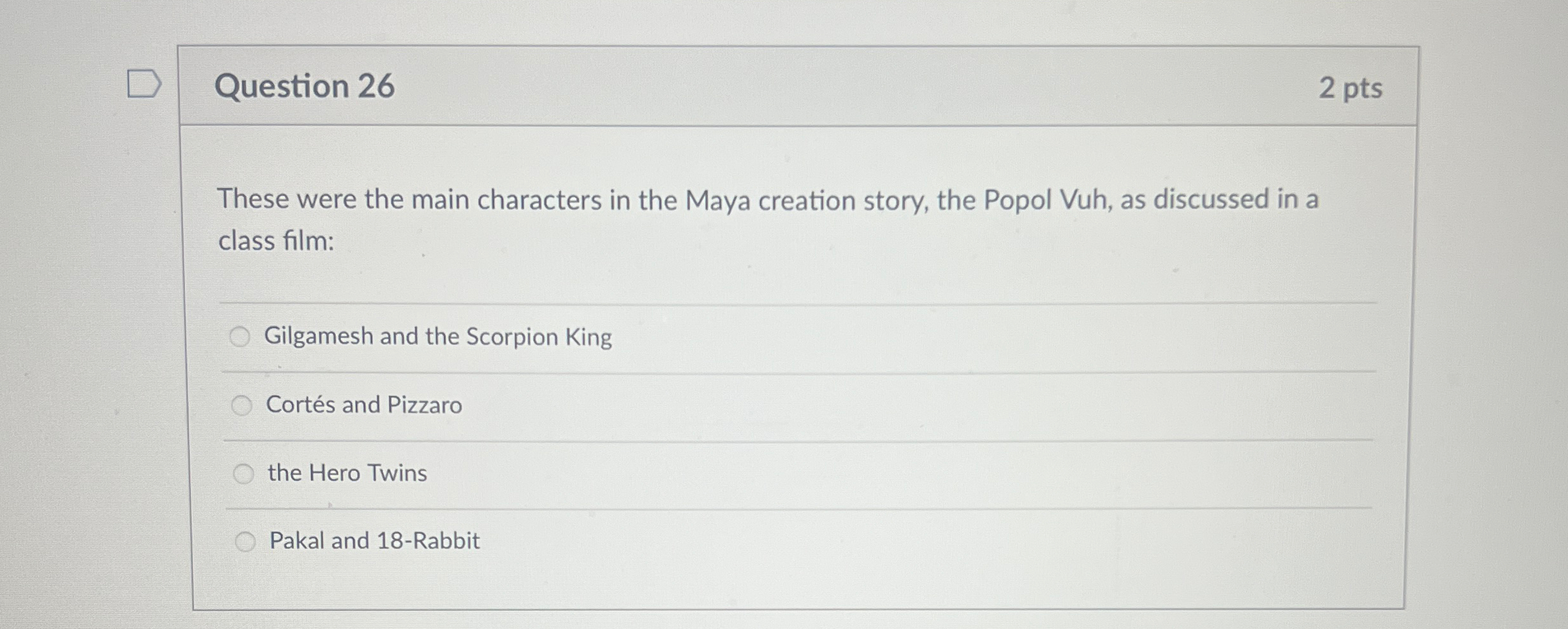 Solved Question 262 ﻿ptsThese were the main characters in | Chegg.com