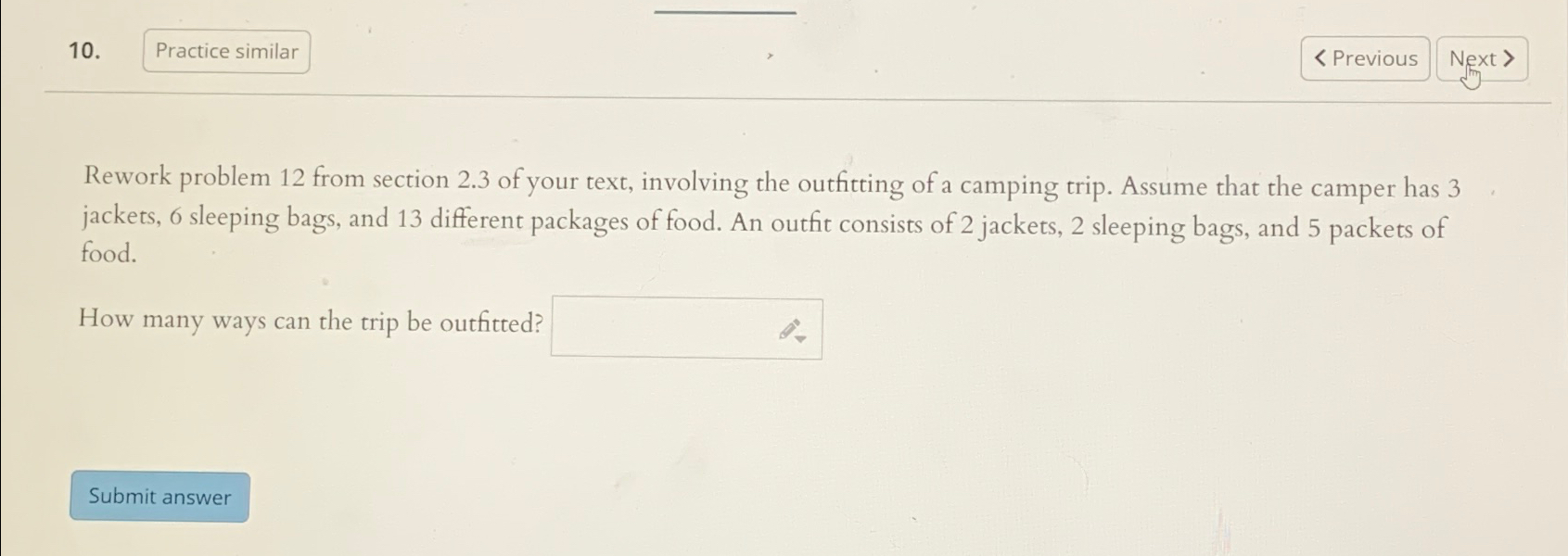Solved Practice similar Rework problem 12 | Chegg.com