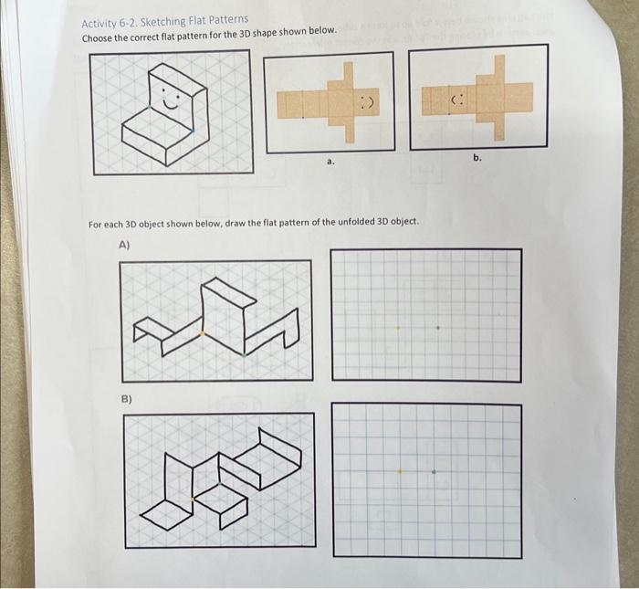 Solved Activity 5-1. Sketching Orthographic Projections with | Chegg.com
