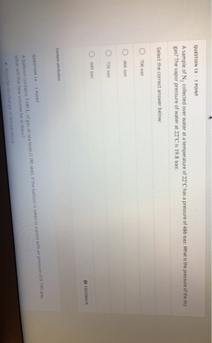 Solved QUESTION 13. 1 POINT A sample of N, collected over | Chegg.com