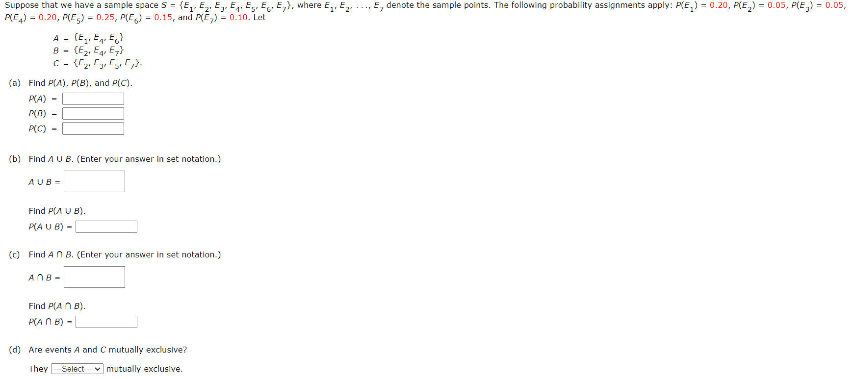 Solved (c) ﻿Find A∩B. (Enter your answer in set | Chegg.com