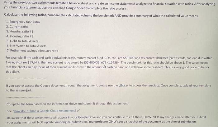 Solved Using the previous two assignments (create a balance | Chegg.com