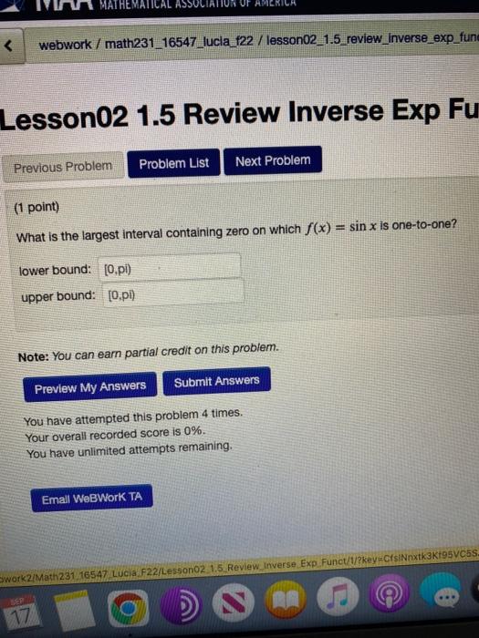 Lesson02 1.5 Review Inverse Exp Funct: Problem 3 (1 | Chegg.com