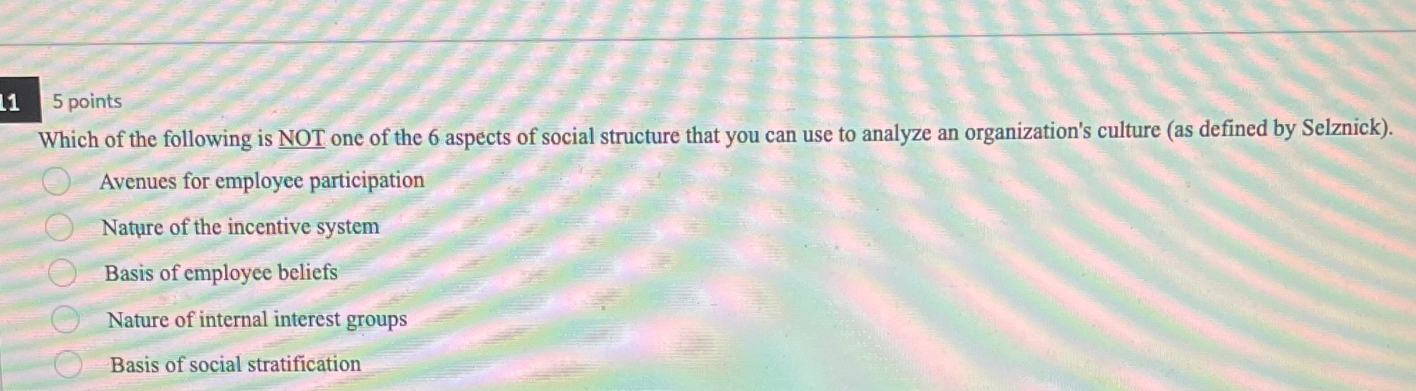 Solved 115 ﻿pointsWhich of the following is NOT one of the 6 | Chegg.com