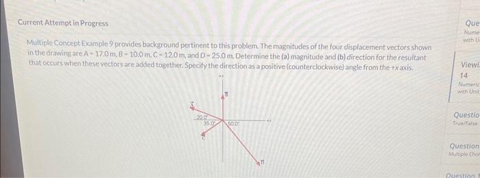 Solved Multiple Concept Example 9 provides background | Chegg.com