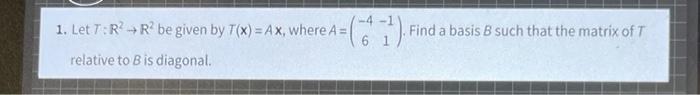 Solved 3. Let T:P2→P1 where T(ax2+bx+c)=2ax+b. Show that T | Chegg.com