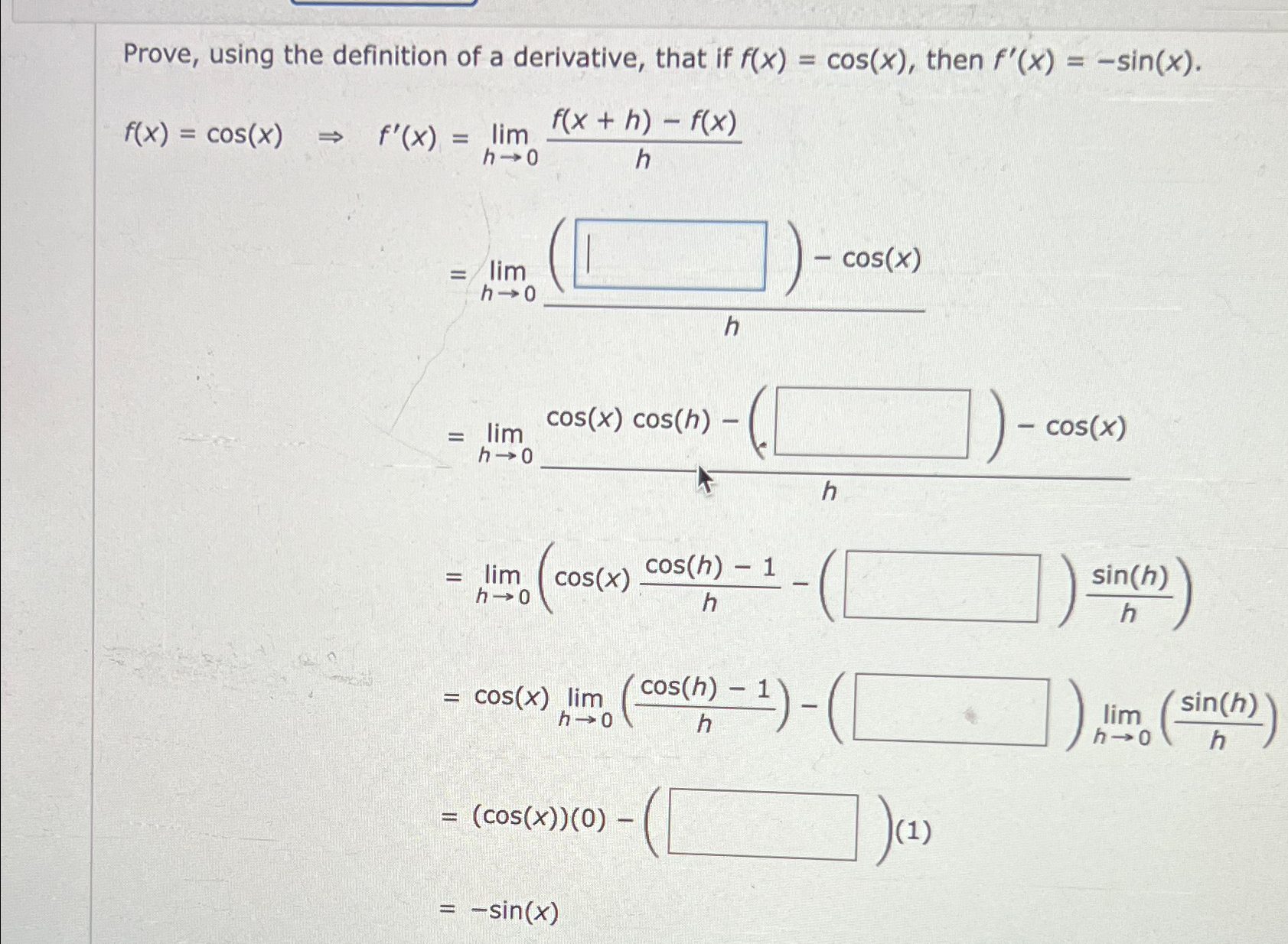 Solved Prove, using the definition of a derivative, that if | Chegg.com