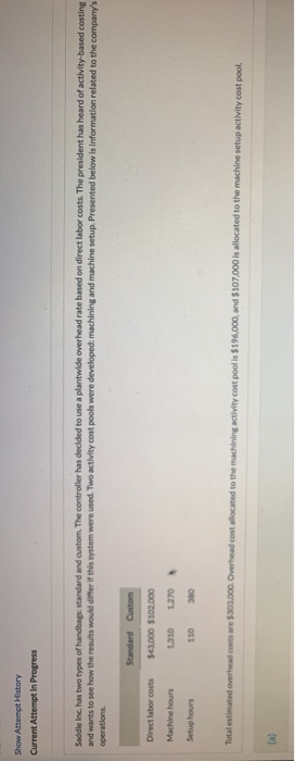 Solved Determine the difference in allocation between the | Chegg.com