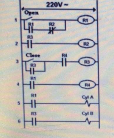 Solved a, identify two problems with the relay logic design | Chegg.com