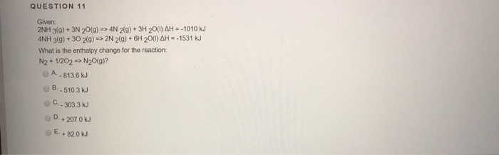 Solved QUESTION 4 The reaction of cyanamide, NH2CN(s), with | Chegg.com
