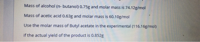 Solved 2.2. What is the theoretical yield in mass of the | Chegg.com