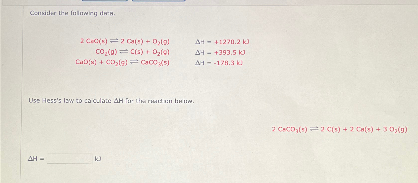 Solved Consider the following | Chegg.com