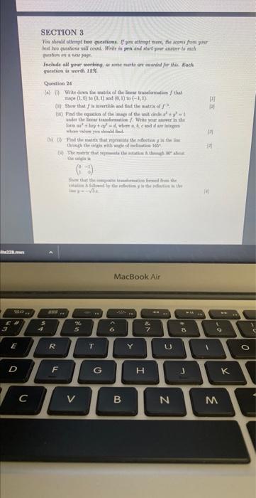 SECTION 3 question an a ney Mage. queuticen is weth | Chegg.com