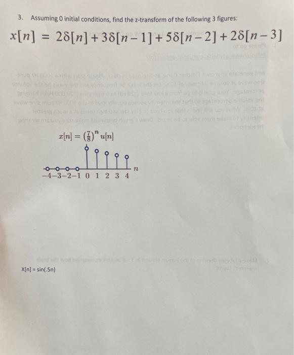 Solved 3. Assuming 0 initial conditions, find the | Chegg.com