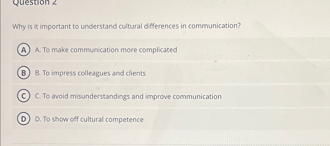 Solved Why is it important to understand cultural | Chegg.com