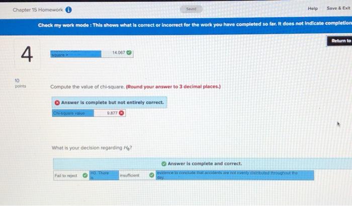 Solved Seved Help Save & Exit Submit Chapter 15 Homework | Chegg.com