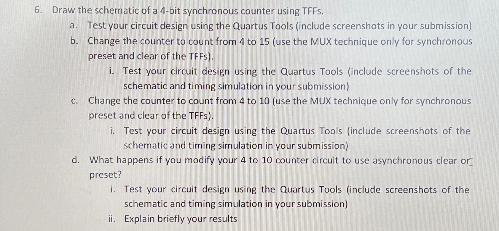 Solved Draw the schematic of a 4-bit synchronous counter | Chegg.com