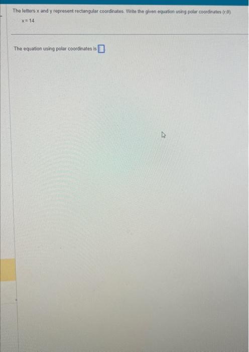 Solved The letters x and y represent rectangular | Chegg.com